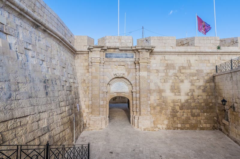 Malta at War Museum in Vittoriosa, Malta Stock Photo - Image of ...
