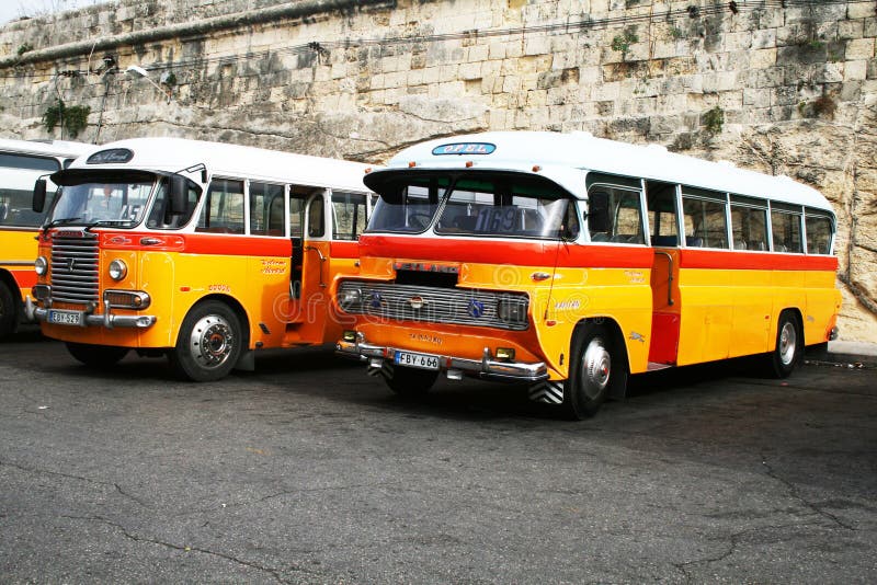Maltese buses editorial stock image. Image of transportation - 15562469