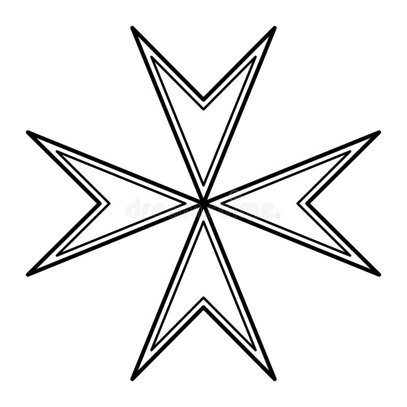 Pointed Heraldic Cross Symbol Stock Illustrations – 13 Pointed Heraldic ...