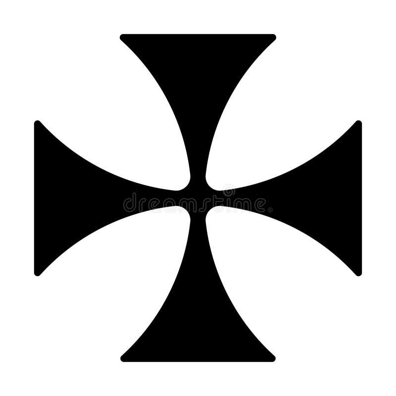 Maltese cross icon symbol stock vector. Illustration of military ...