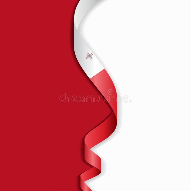 Maltese Flag Wavy Abstract Background. Vector Illustration Stock Vector ...