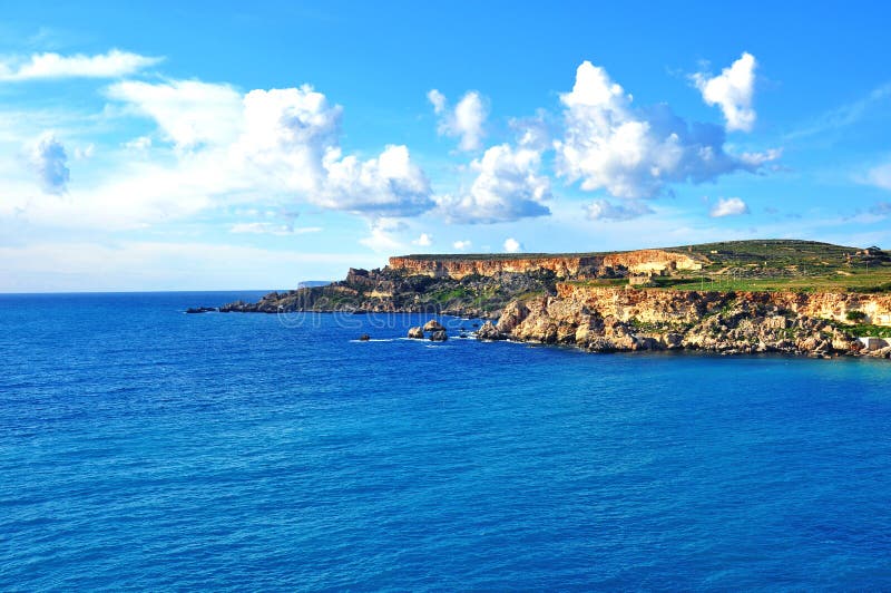 Maltese islands stock image. Image of blue, water, landscape - 43623557