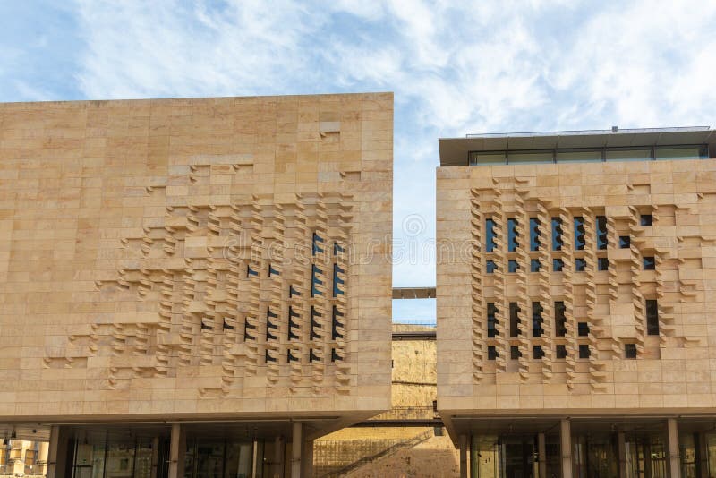 Maltese Parliament in Valetta Stock Image - Image of debate, trip ...