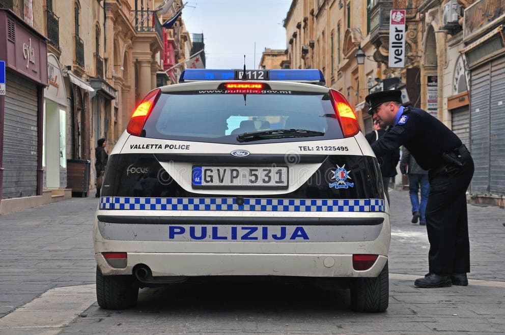 Maltese police editorial stock image. Image of europe - 38382484