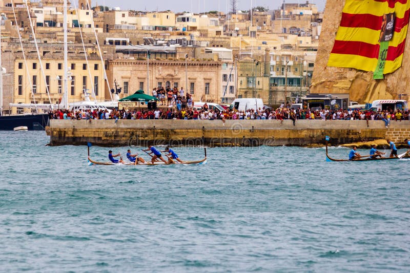 The Maltese rowing Regatta editorial photo. Image of aquatic - 290609701