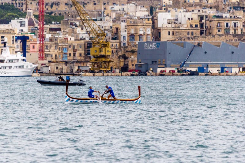 The Maltese rowing Regatta editorial stock image. Image of outdoors ...
