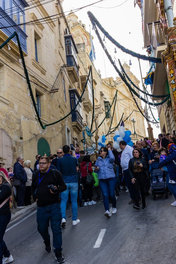 Maltese Village Feast of Cospicua 2023 Editorial Image - Image of ...