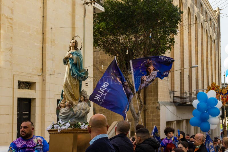 Maltese Village Feast of Cospicua 2023 Editorial Stock Photo - Image of ...