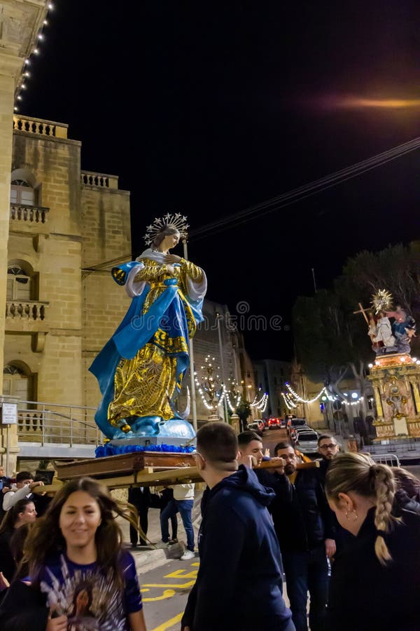 Maltese Village Feast of Cospicua 2023 Editorial Stock Photo - Image of ...