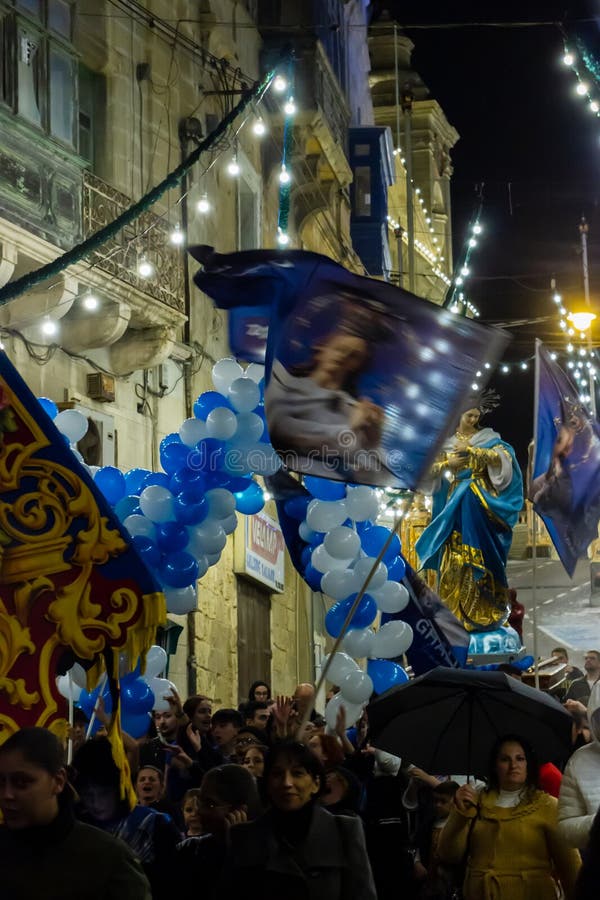 Maltese Village Feast of Cospicua 2023 Editorial Image - Image of ...