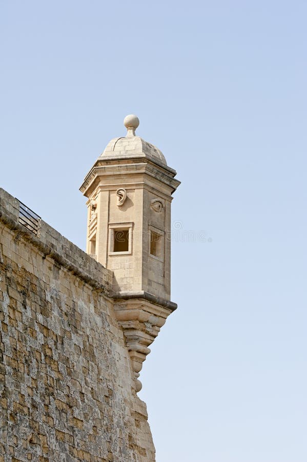 Maltese watchtower stock photo. Image of outdoors, tower - 27355664