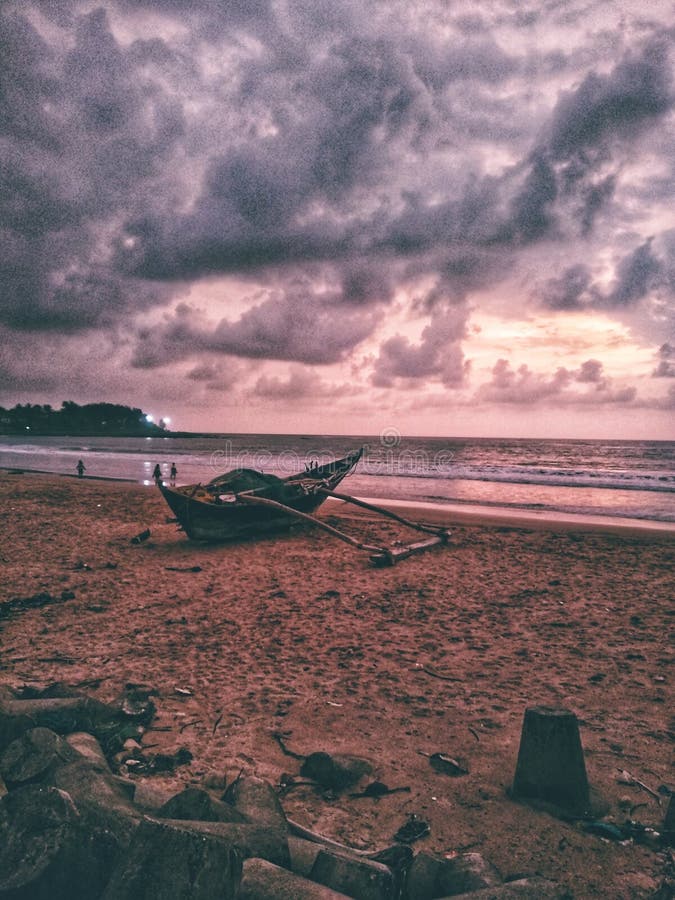 Sunset on Malvan Beach stock photo. Image of beaches - 53797032