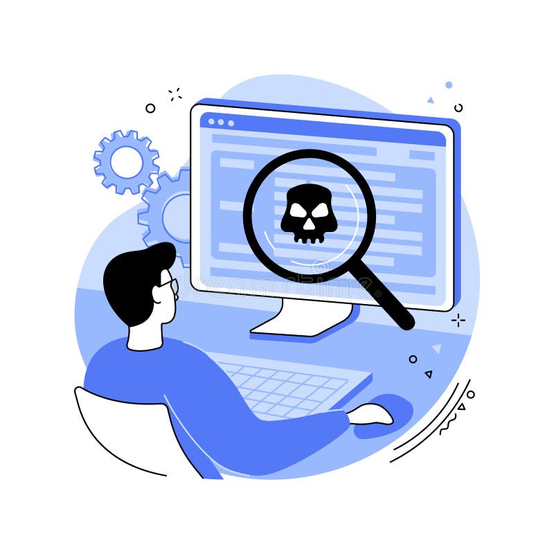 Malware Analyst Isolated Cartoon Vector Illustrations. Stock Vector ...