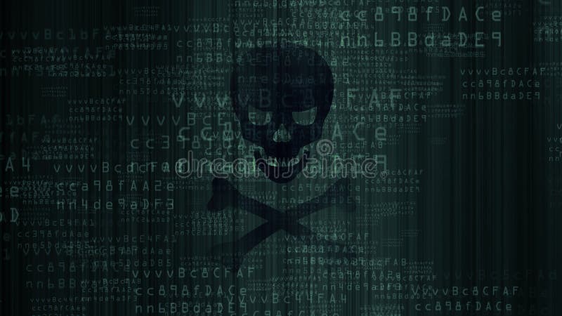 Malware Attack Threat on Computer System Concept Stock Illustration ...