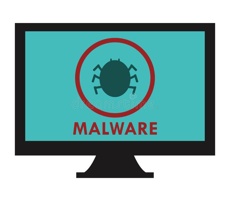 Malware Computer Virus Concept Landing Page. Stock Vector ...