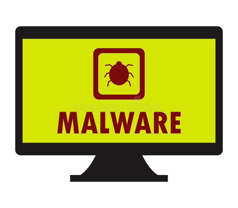 Malware Computer Virus Concept Banner Header. Stock Vector ...
