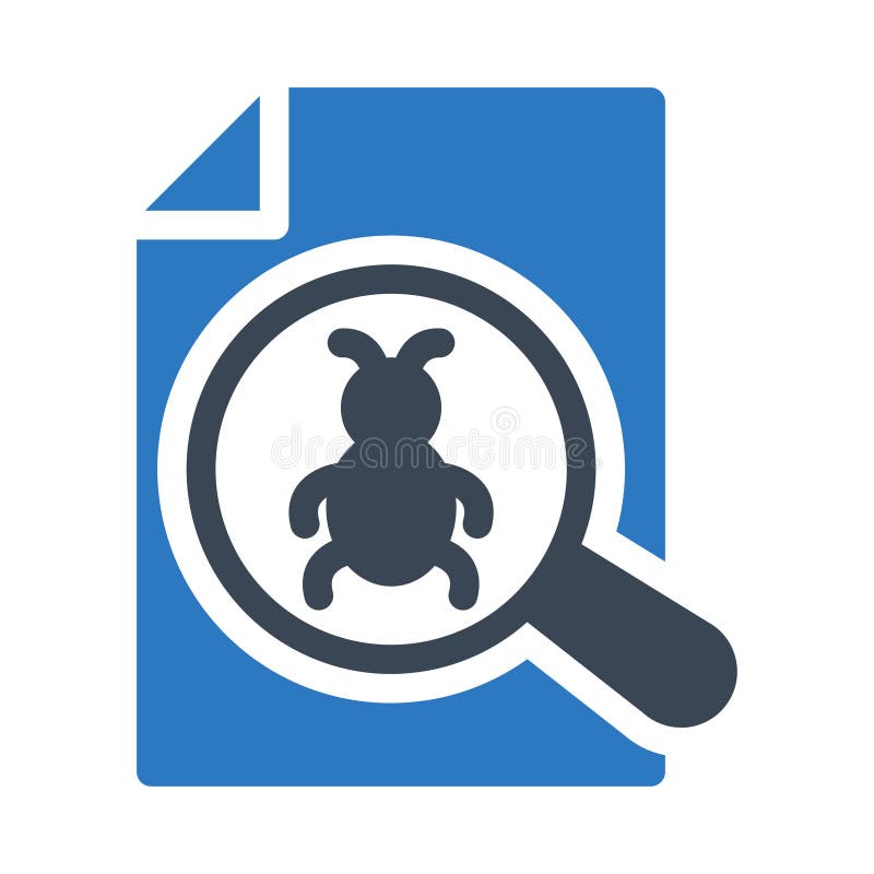 Malware File Vector Glyph Color Icon Stock Vector - Illustration of ...