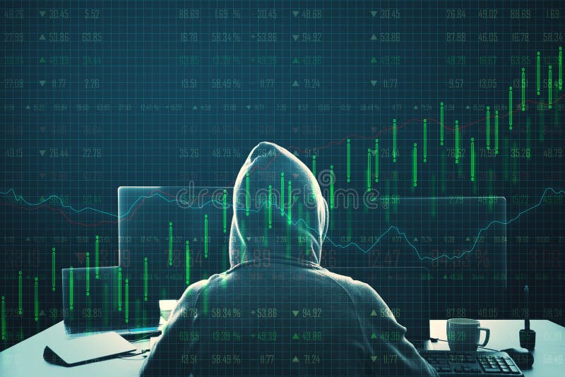 Malware and Hacking Concept with Hacker Stock Photo - Image of broker, exchange: 155772268