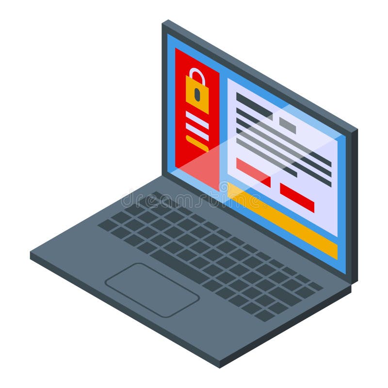 Malware Laptop Icon, Isometric Style Stock Vector - Illustration of ... Malware Laptop Icon, Isometric Style Stock Vector - Illustration of ...