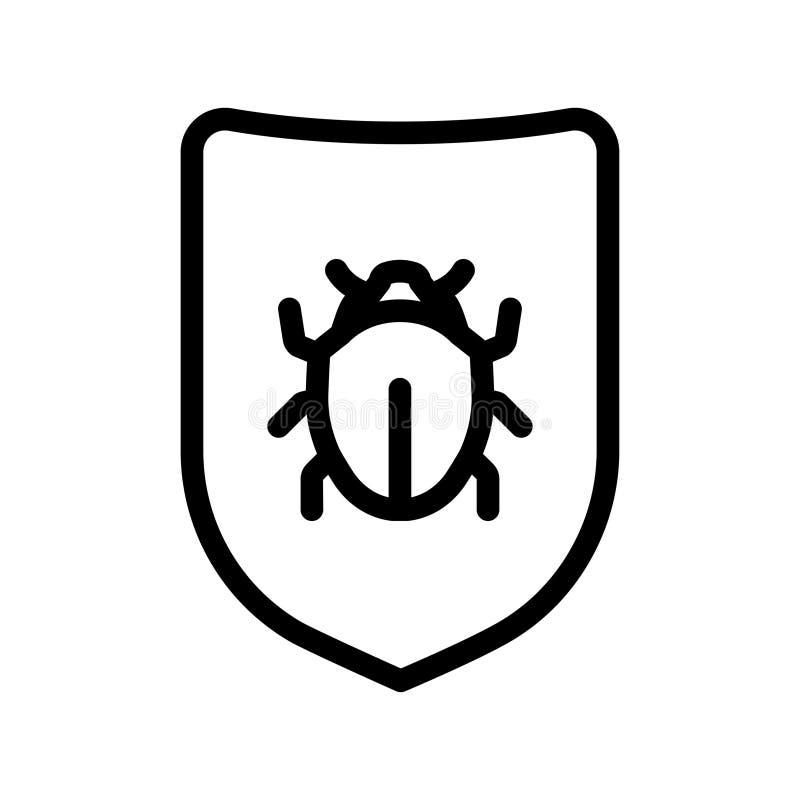 Protection Icon. Lock Shield Illustration Vector Stock Vector ...