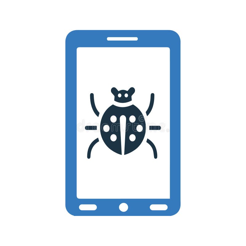 Malware, Threat, Mobile Virus Icon Stock Illustration - Illustration of ...