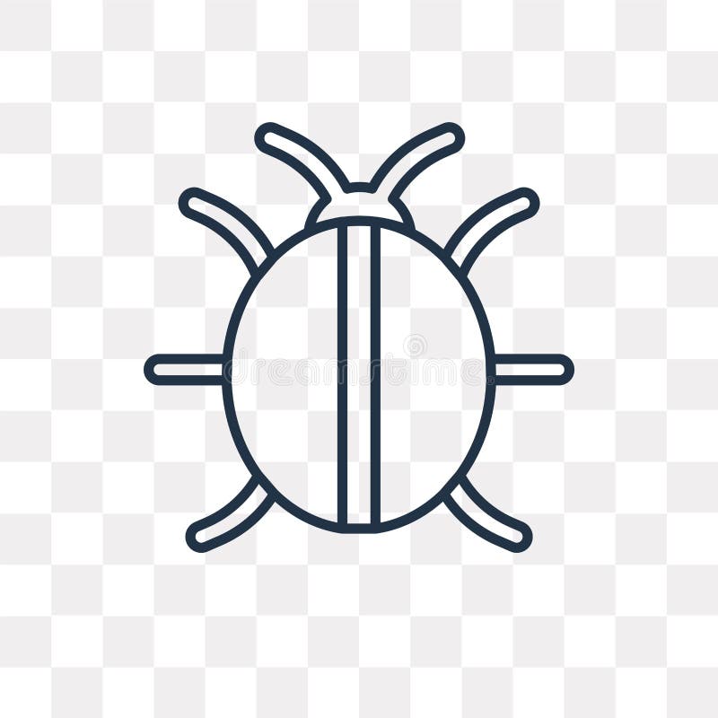 Malware Vector Icon Isolated on Transparent Background, Linear M Stock ...