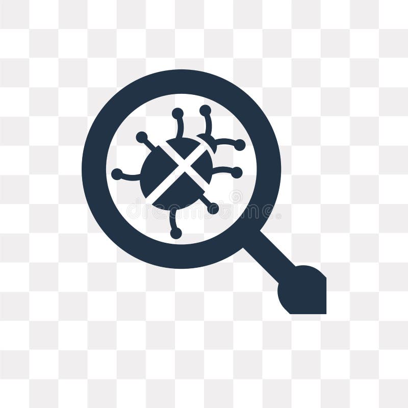 Malware Vector Icon Isolated on Transparent Background, Linear M Stock ...