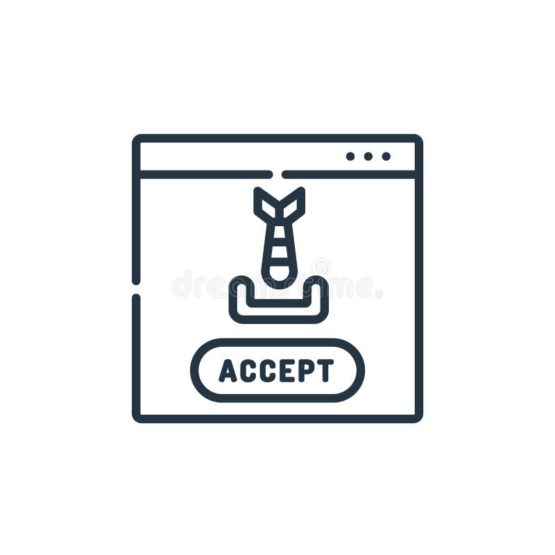 Malware Vector Icon Isolated on White Background. Outline, Thin Line ...