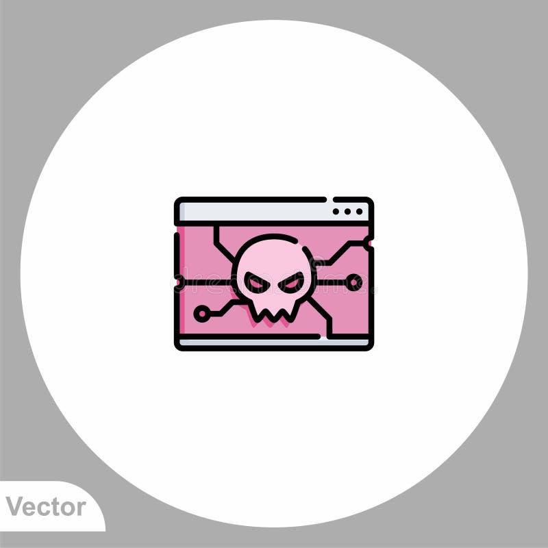 Malware Vector Icon Sign Symbol Stock Vector - Illustration of password ... Malware Vector Icon Sign Symbol Stock Vector - Illustration of password ...