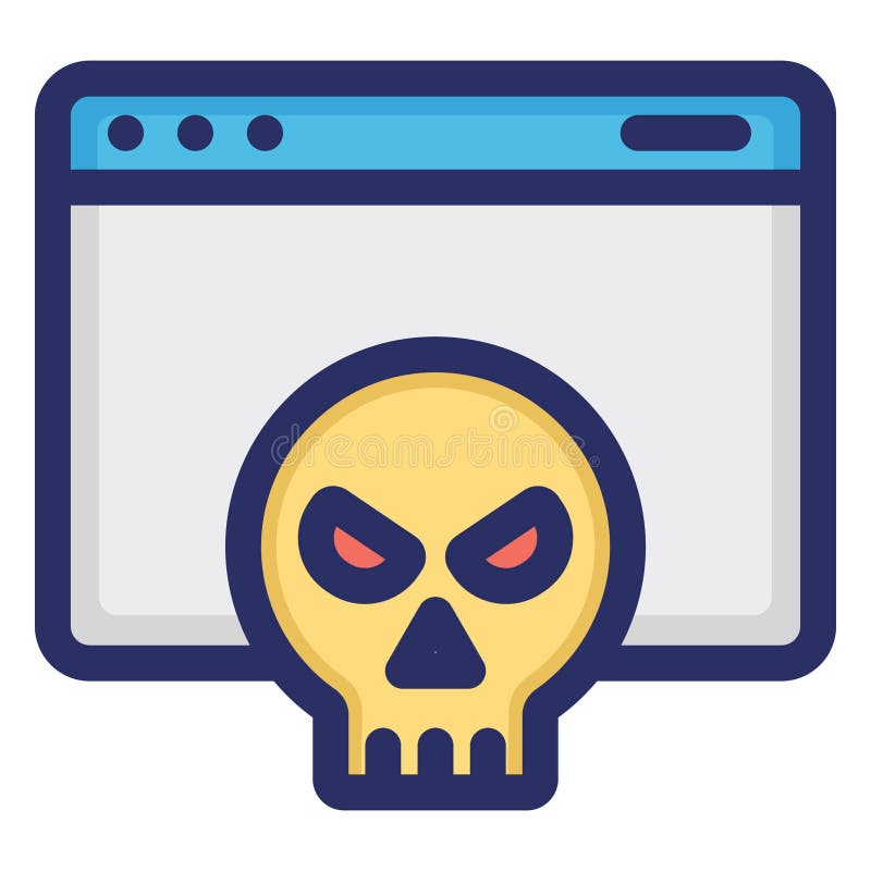 Malware, Virus Isolated Vector Icon Which Can Easily Modify Or Edit ...