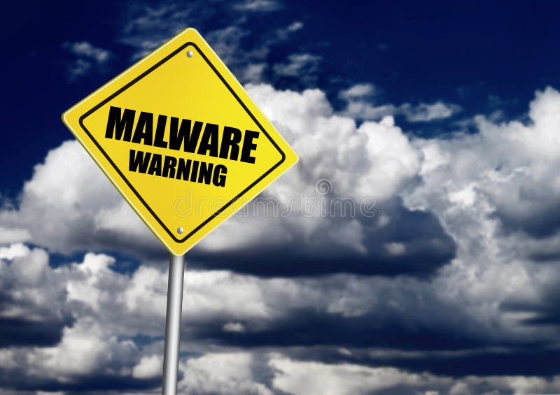 Malware warning sign stock image. Image of dark, space - 47338037