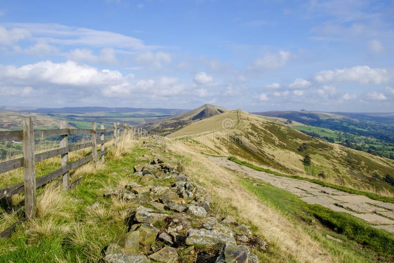 Mam Tor Ridge Path stock photo. Image of national, kingdom - 200602632
