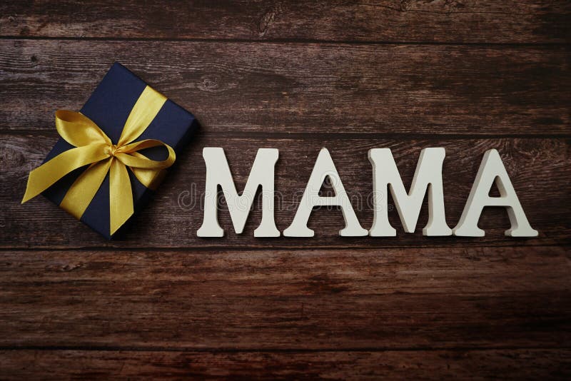 MAMA Alphabet Letter on Wooden Background Stock Photo - Image of happy ...