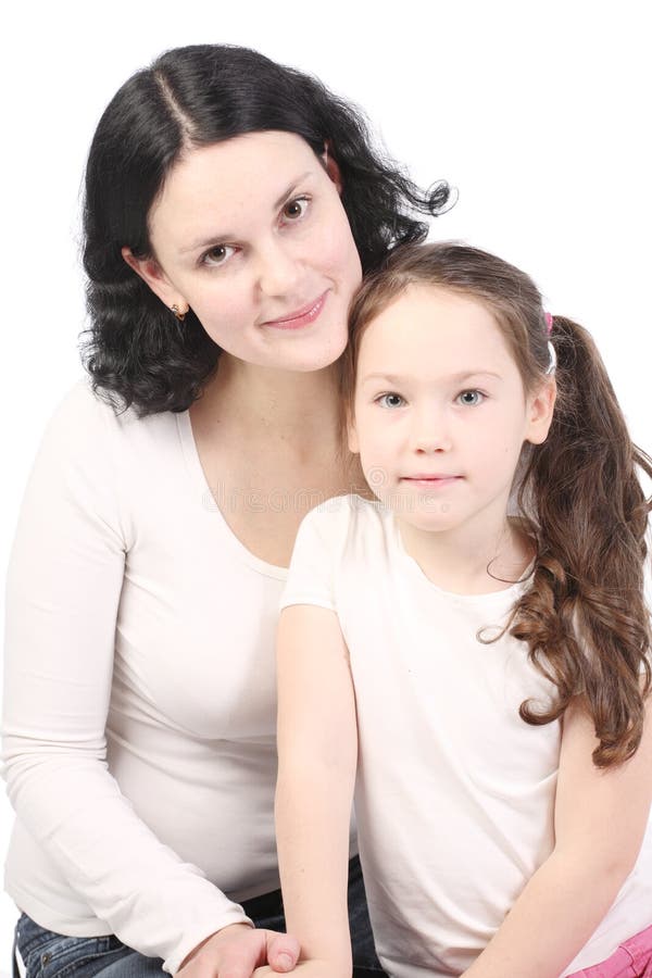 Mama Und Die Kleine Tochter Stockfoto - Bild von frau, glück: 17250224