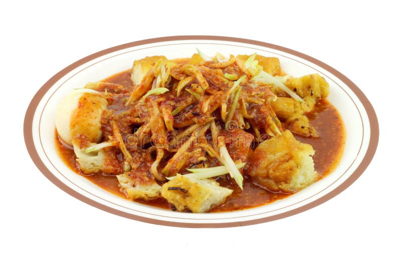 Mamak Rojak, or Indian Rojak Pasembor Served on a Plate Stock Photo ...