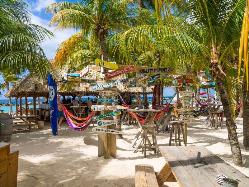 Mambo beach bar editorial stock photo. Image of sand - 65875023