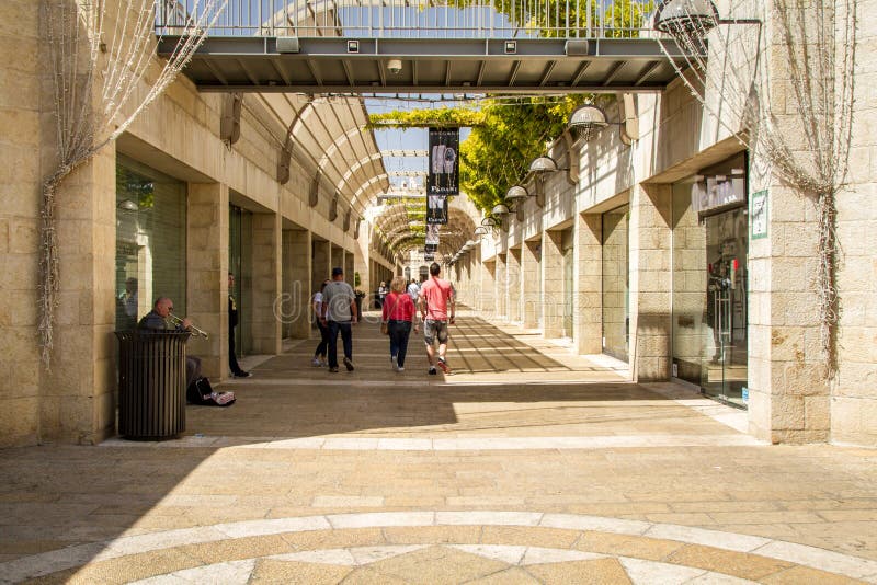 Mamilla-Mall, Alrov-Mamilla-Allee in Jerusalem, Israel Redaktionelles ...