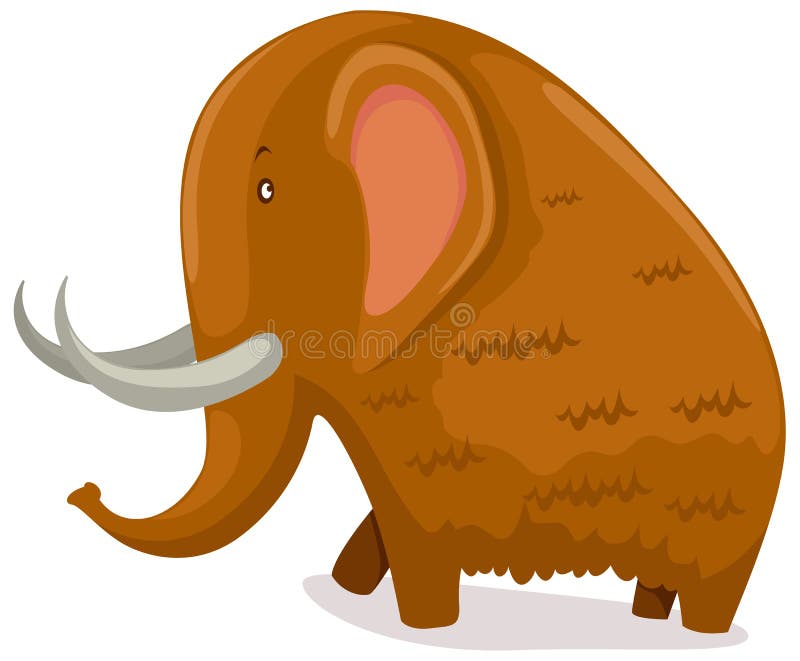 Mammoet vector illustratie. Illustration of karakter - 15306719