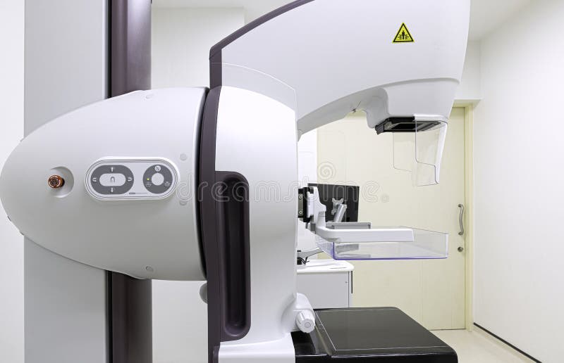 A Mammogram Machine with a Computer Work Station in the Radiology ...