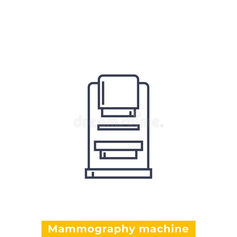 X-ray, Radiology Machine Icon on White Stock Illustration ...