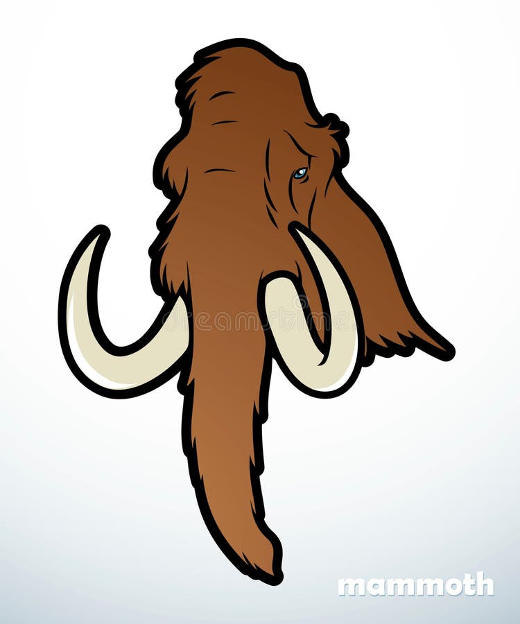 Mammoth stock vector. Illustration of emblem, fossil - 26812481