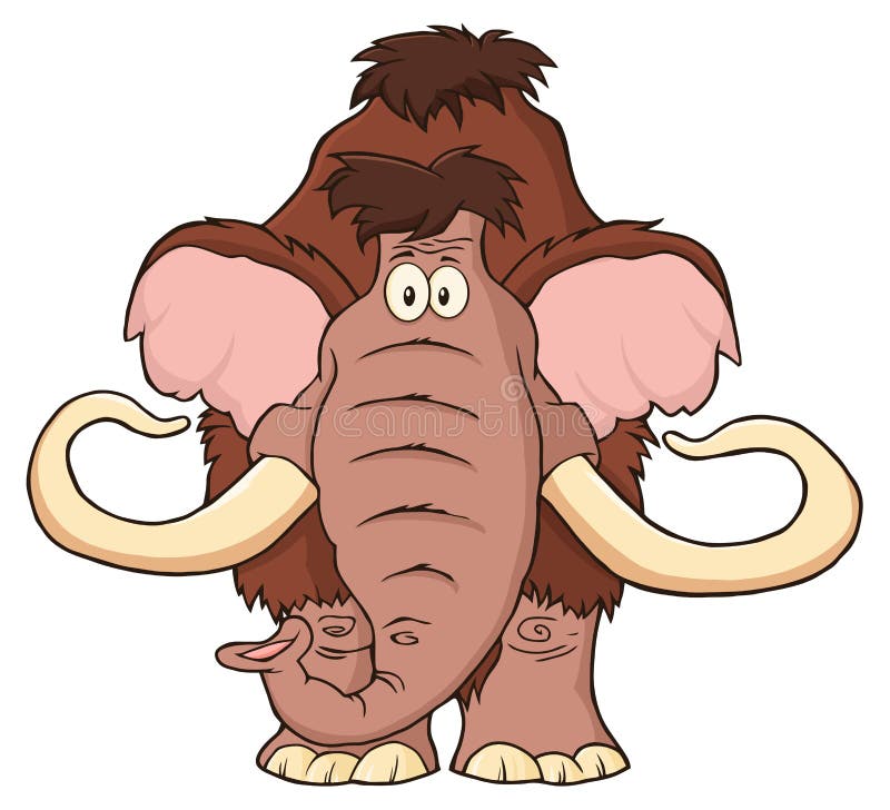 Mammoth cartoon stock vector. Illustration of character - 30438889