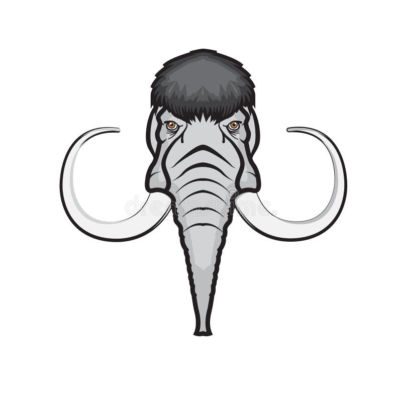 Mammoth Head. Mammoth Vector Logo Stock Vector - Illustration of ...
