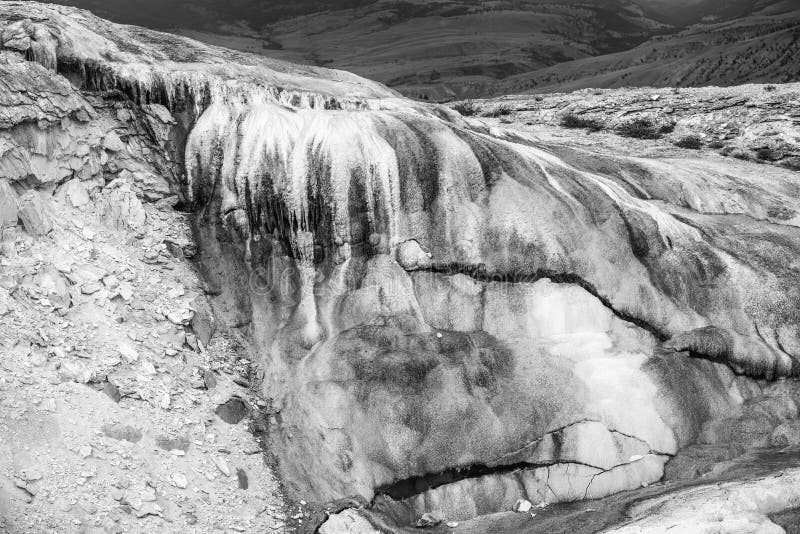 Mammoth Hot Springs, Yellowstone National Park Stock Photo - Image of ...