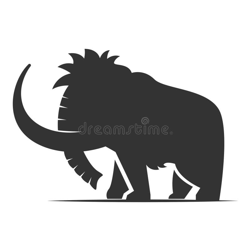 Mammoth logo icon design stock vector. Illustration of head - 282885369