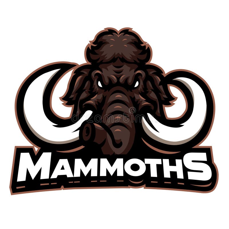 Mammoth Mascot Logo Design Concept Stock Vector - Illustration of face ...