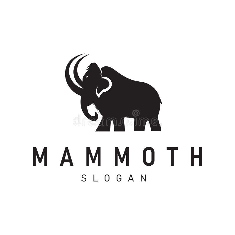 Mammoth Silhouette, Woolly Mammoth Silhouette Prehistoric Elephant ...