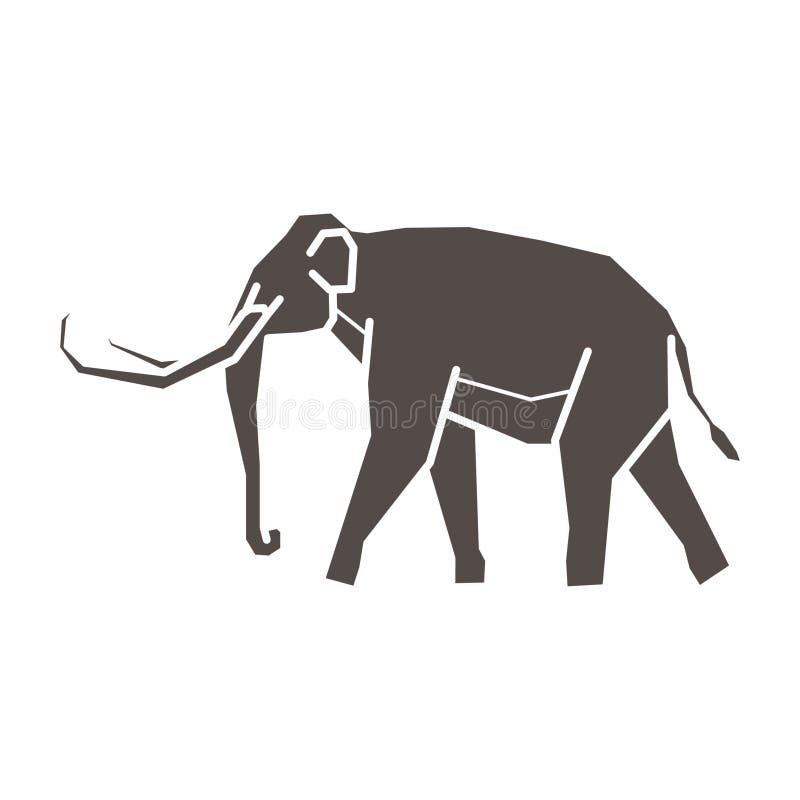 Mammoth. Vector Illustration Decorative Design Stock Vector ...