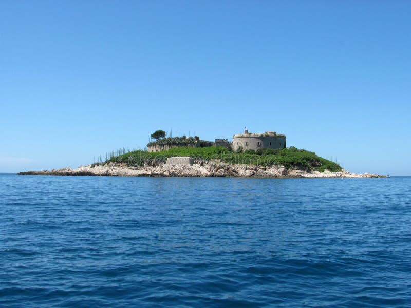 Island of Mamula, Montenegro Stock Image - Image of island, fortress ...