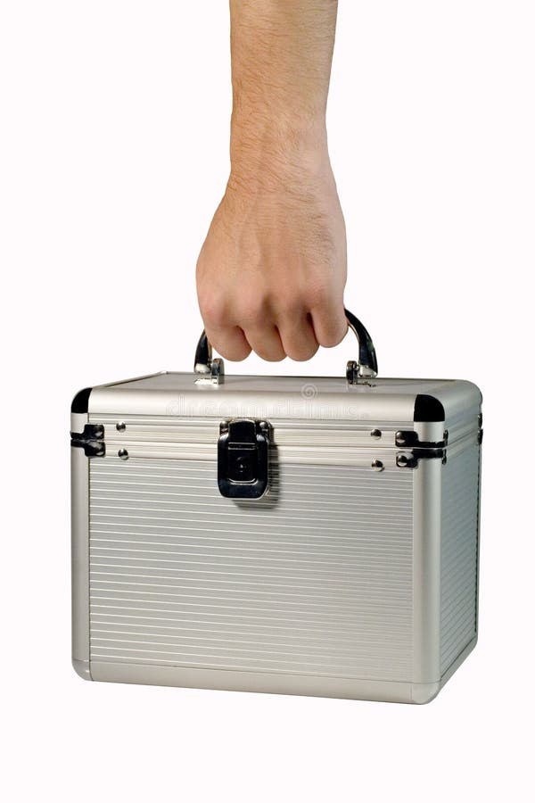 Hand holding toolbox stock photo. Image of isolated, handyman - 13764010